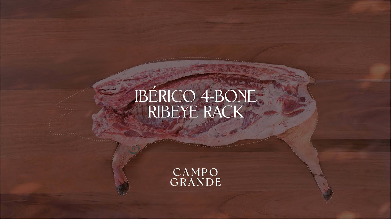 IBÉRICO 4-BONE RIBEYE RACK - BUTCHERING - YouTube