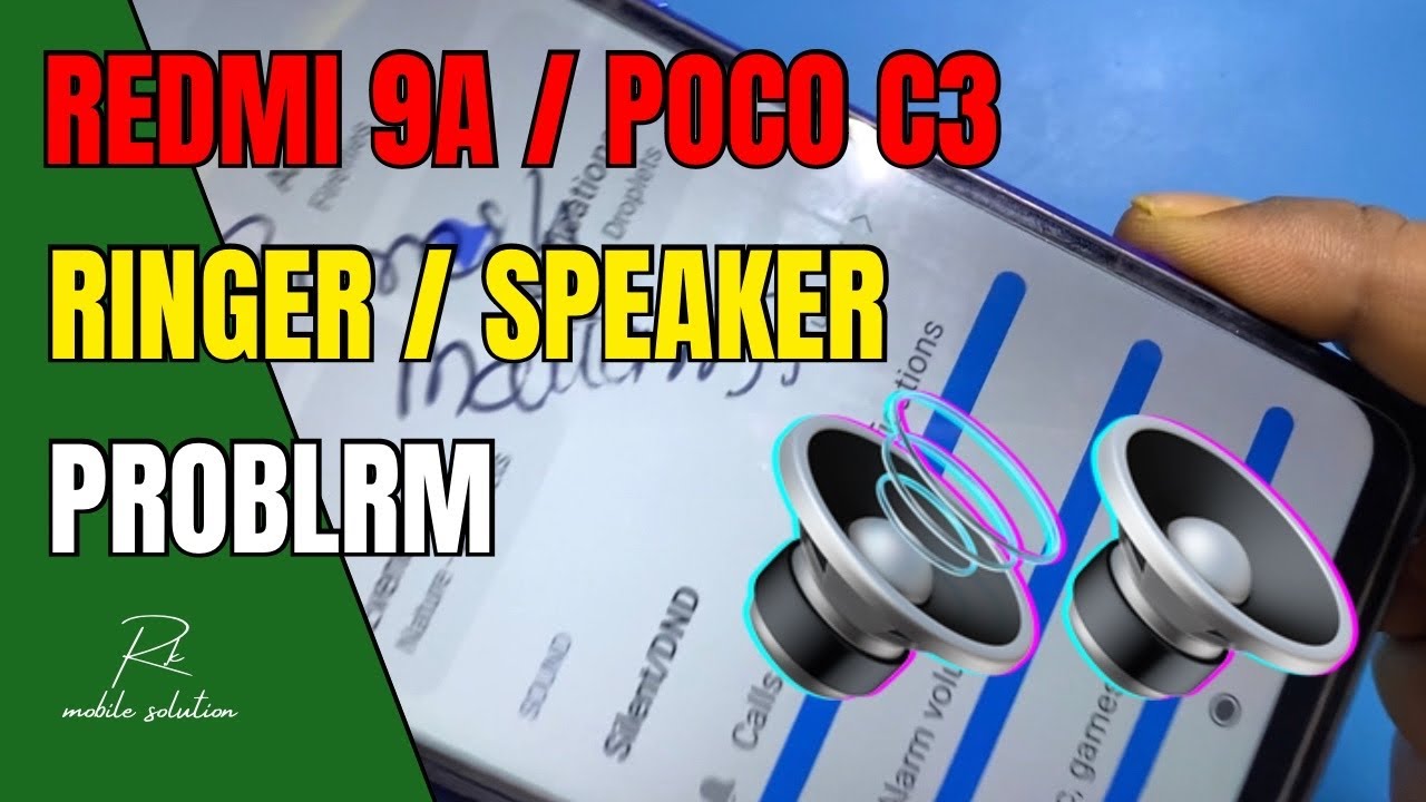 Redmi 9a Ringer Not Working | Redmi 9a Speaker Ringer Problem || Poco ...