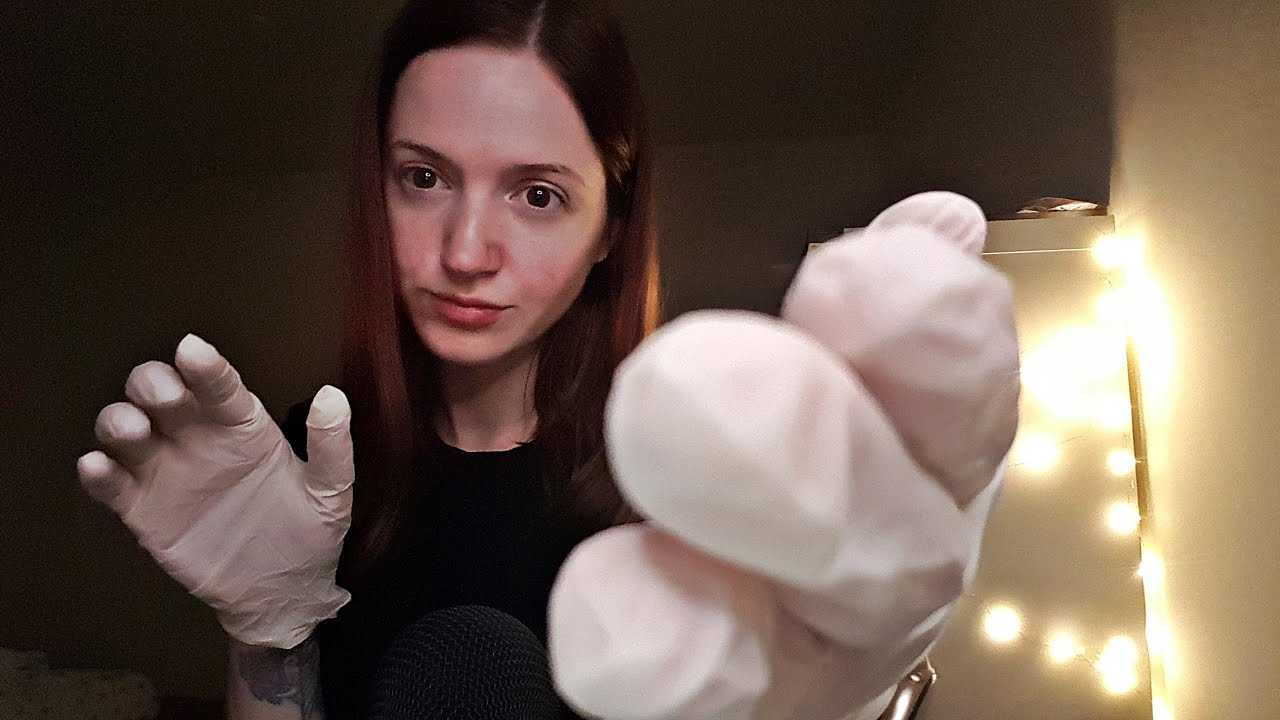 ASMR pure hand sounds and movemnts with gloves - relaxing for sleep ...