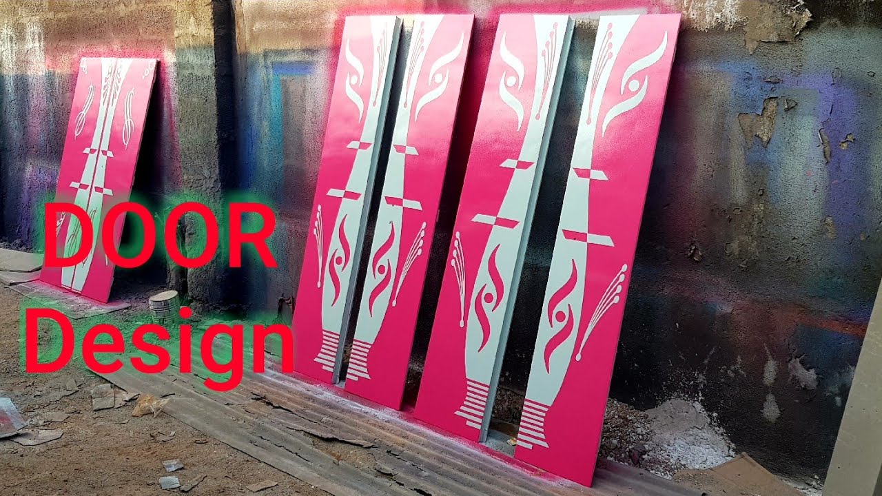 new almari door design pink color - YouTube