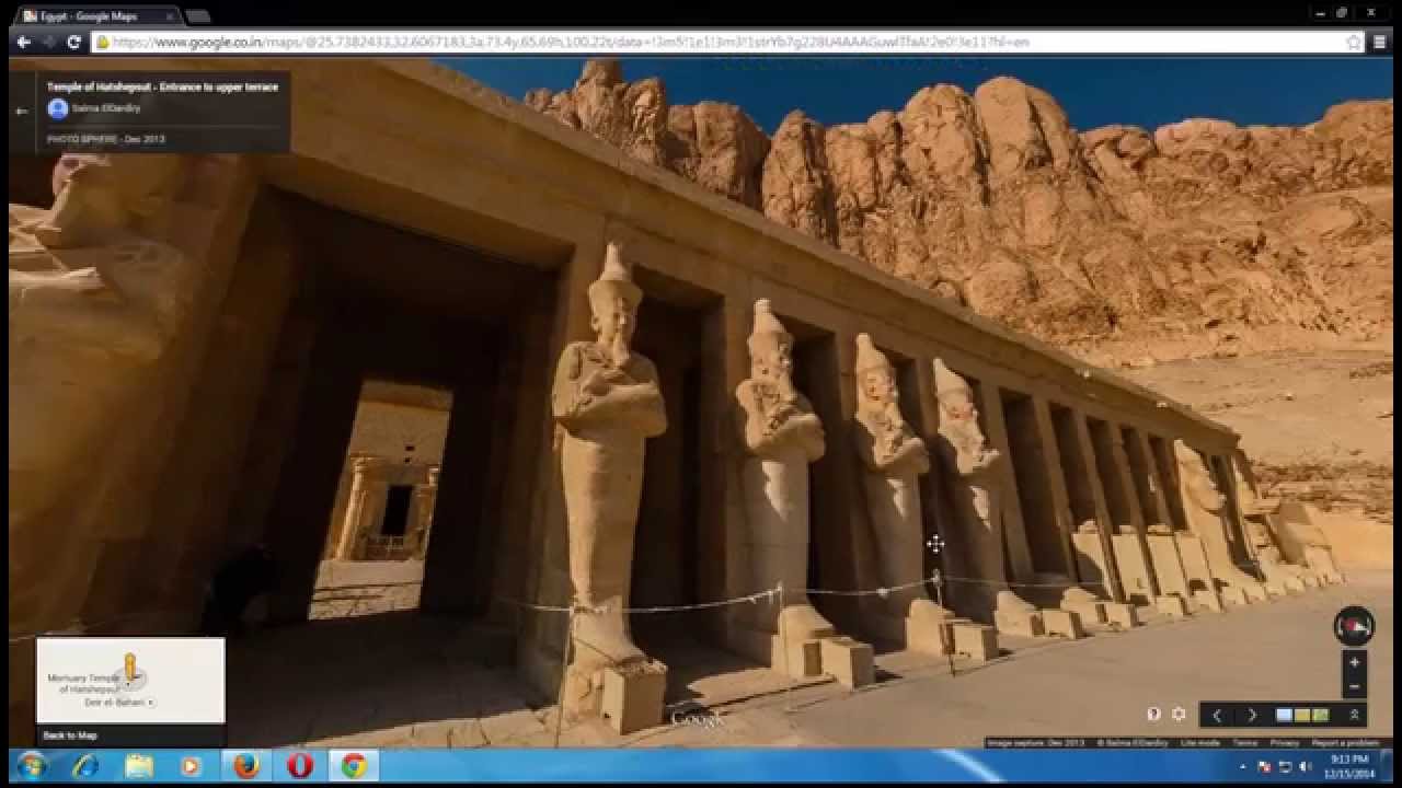 Mortuary Temple of Hatshepsut In Egypt, From Google Map - YouTube
