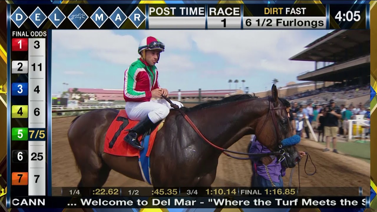 New Karma wins Race 1 at Del Mar 08/18/2017 - YouTube