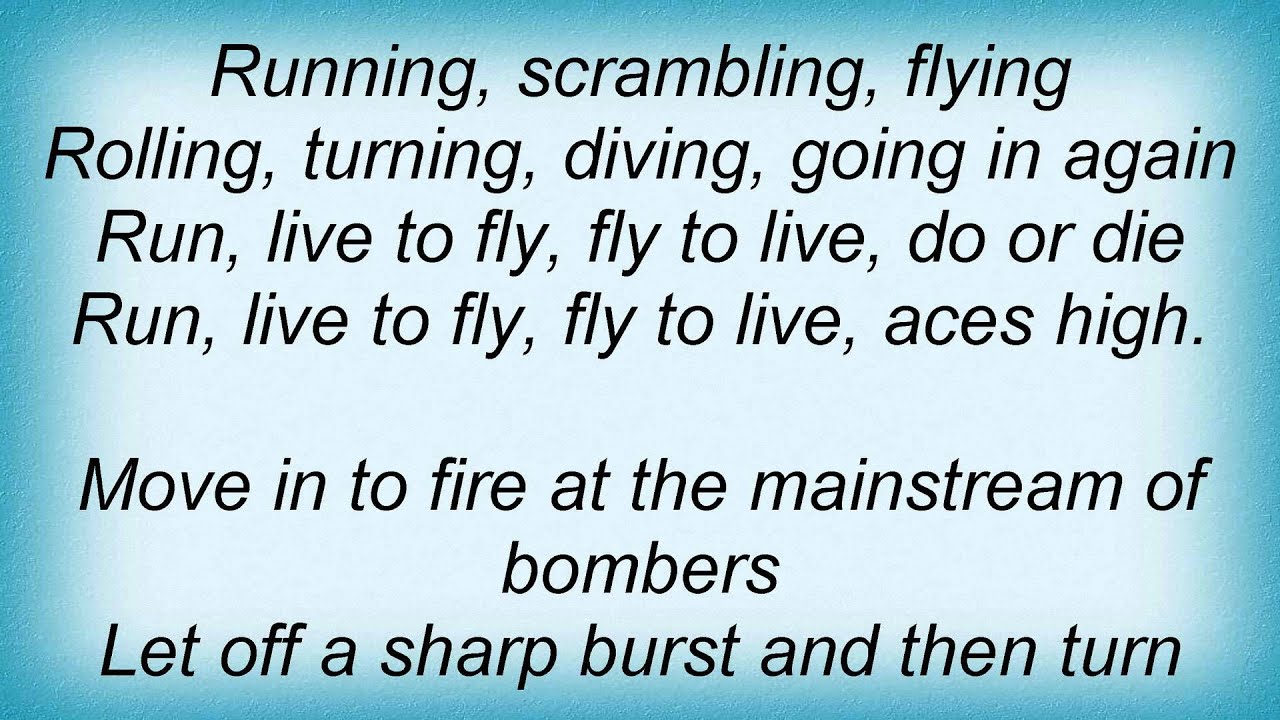 Children Of Bodom - Aces High Lyrics - YouTube