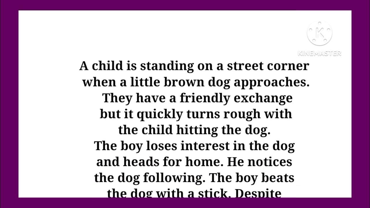 A Dark Brown Dog by Stephen Crane - YouTube