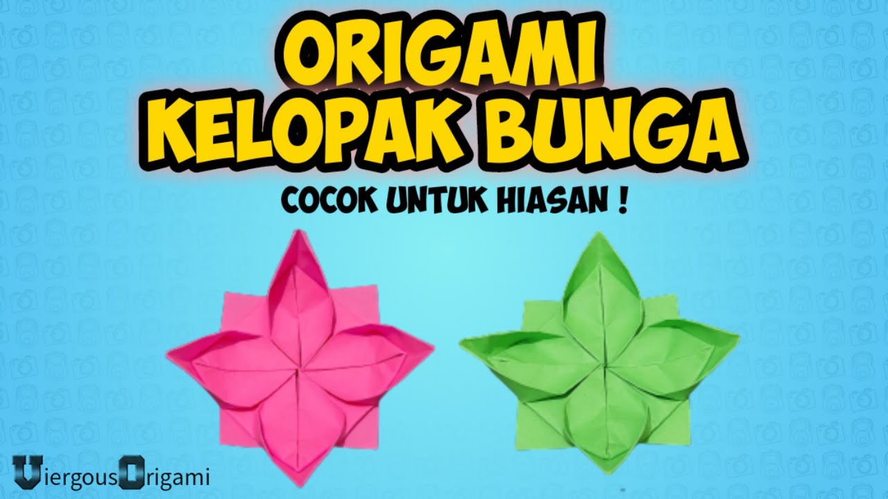 Origami Kelopak Bunga || How To Make Origami Flower Petals - YouTube