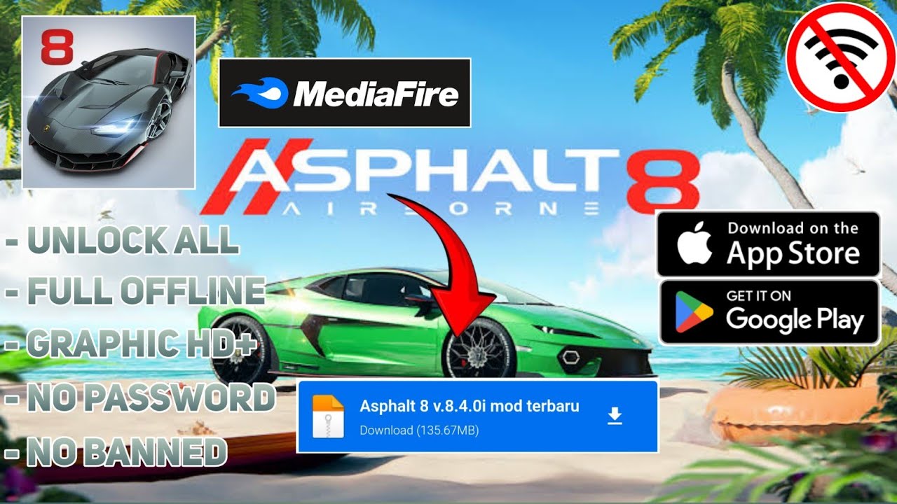 ASPHALT 8 MOD APK V8.4.0i | OFFLINE | LATEST VERSION - YouTube