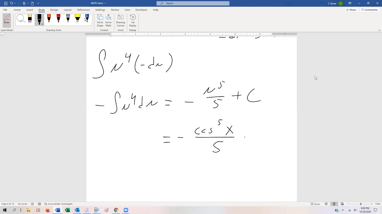 5 5 3 Integration by U Substitution - YouTube