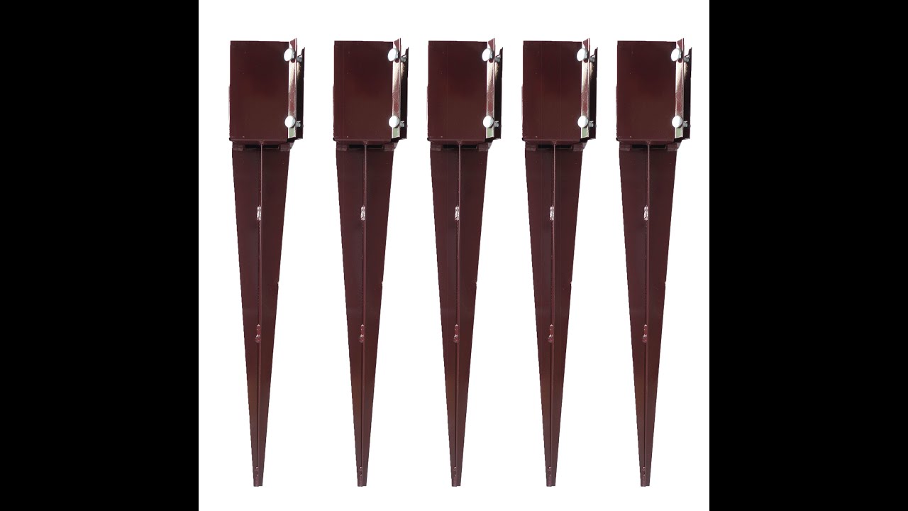 Fence Post Support Holders Drive Down Spike 600 mm 3" 75 mm Like ...