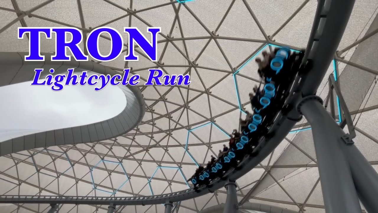Tron Lightcycle Run at Walt Disney World - YouTube