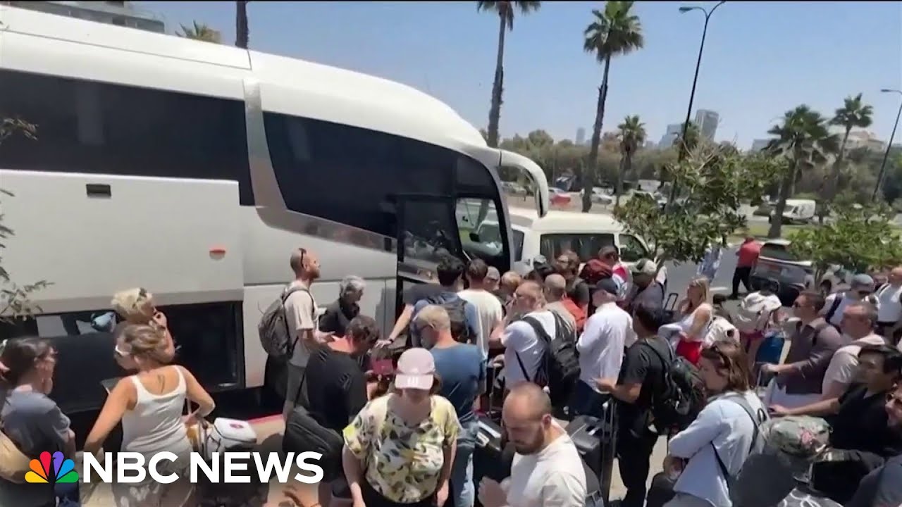 Americans in Israel flee country after strikes forced flights to stop ...