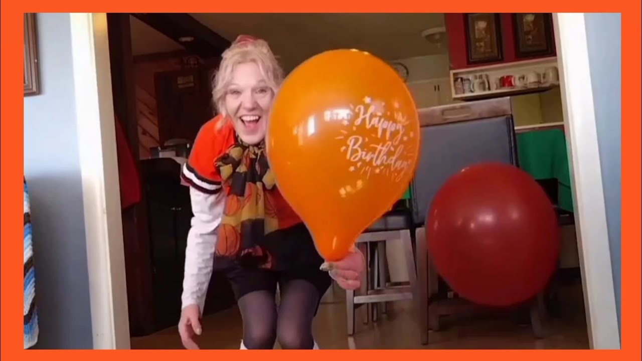 Happy March Birthdays Orange Balloon Video - YouTube