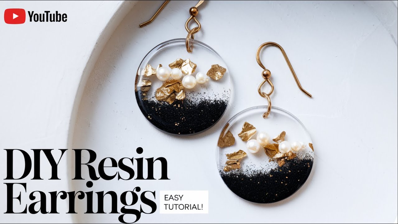 Elegant Handmade Resin Earrings for Everyday Wear | resin earings bnany ...