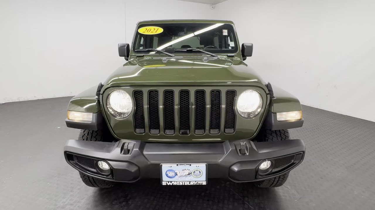 Used 2021 Jeep Wrangler Sahara Altitude 1C4HJXEG2MW666679 Westbury ...