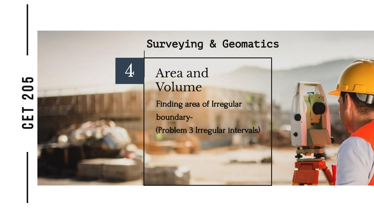 Lecture : Area of irregular boundary ( Unequal intervals ) Problem 3 ...
