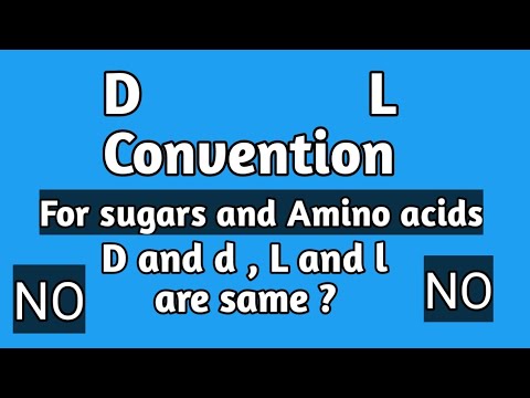 D,L Convention||D,L Configuration||D,L nomenclature||chemistry by ...