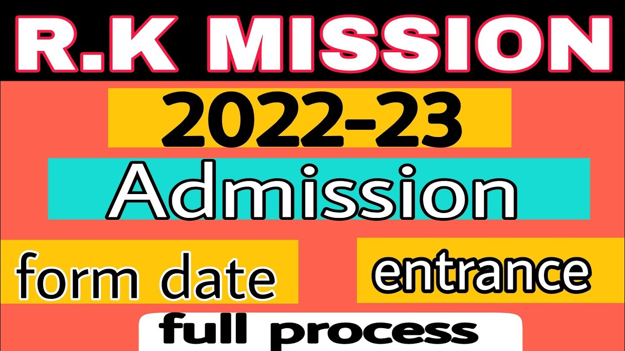 Rk mission class 6 || form date|entrance date|admit card|documentation ...