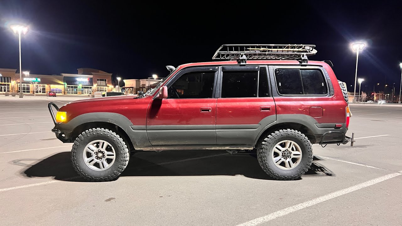 Tinted window on Toyota Land Cruiser FZJ80 - YouTube