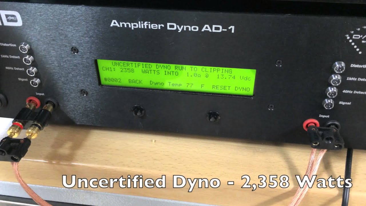 Skar Audio T-2000.1D Certified / Uncertified / Dynamic AMP DYNO Testing ...