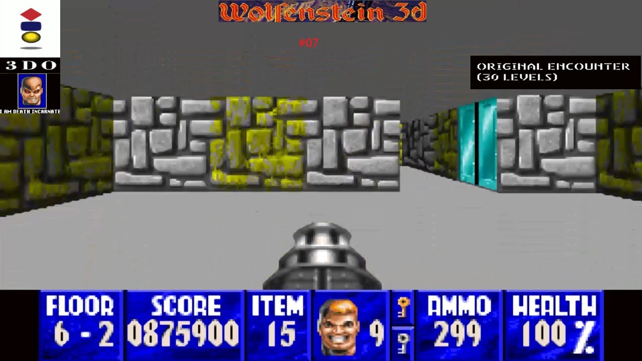 3DO Game - Panasonic - Wolfenstein 3D - Original Encounter #007 - YouTube