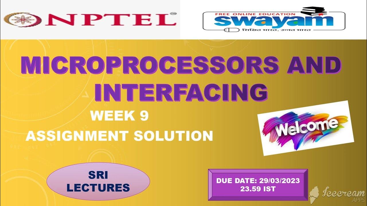 💥WEEK 9💥 🔥100%🔥 💥MICROPROCESSORS AND INTERFACING ASSIGNMENT SOLUTION💥 - YouTube