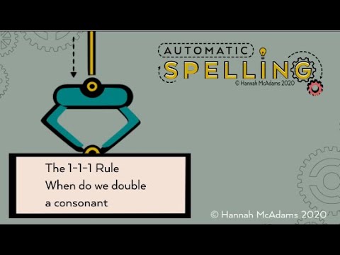 The 1-1-1 Spelling Rule (when to double a consonant) - YouTube