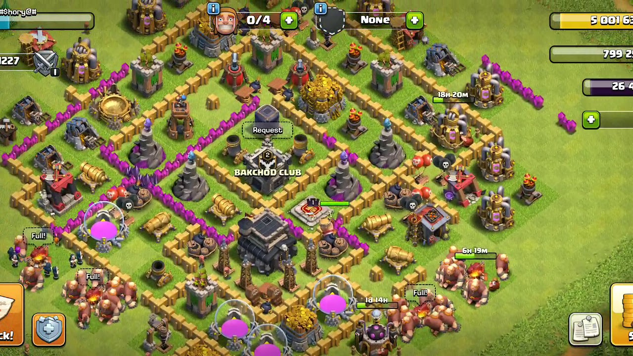 Coc clash of clans gameplays announcement and happy holi to all of you ...