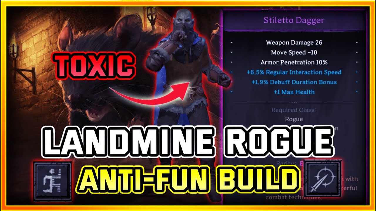 Landmine Rogue... The MOST TOXIC Build Got BUFFED in Dark and Darker ...