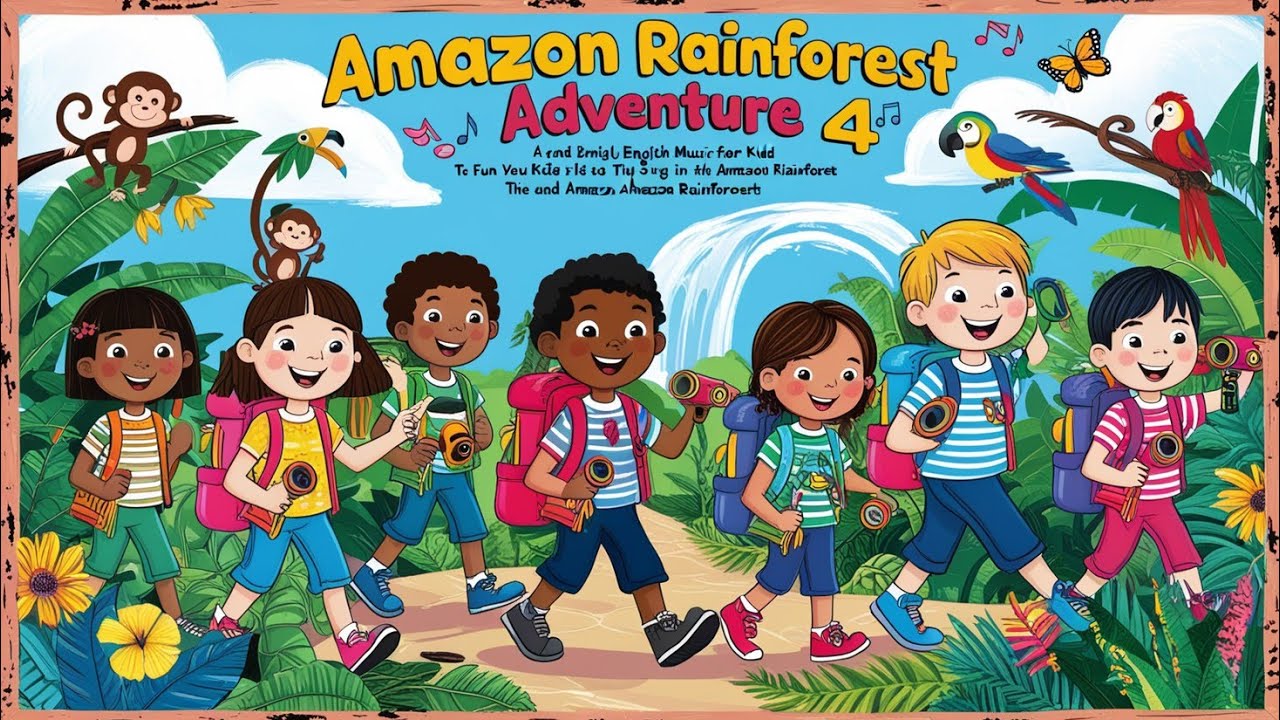 "Amazon Rainforest Adventure|Fun song for kids|English adventure song ...