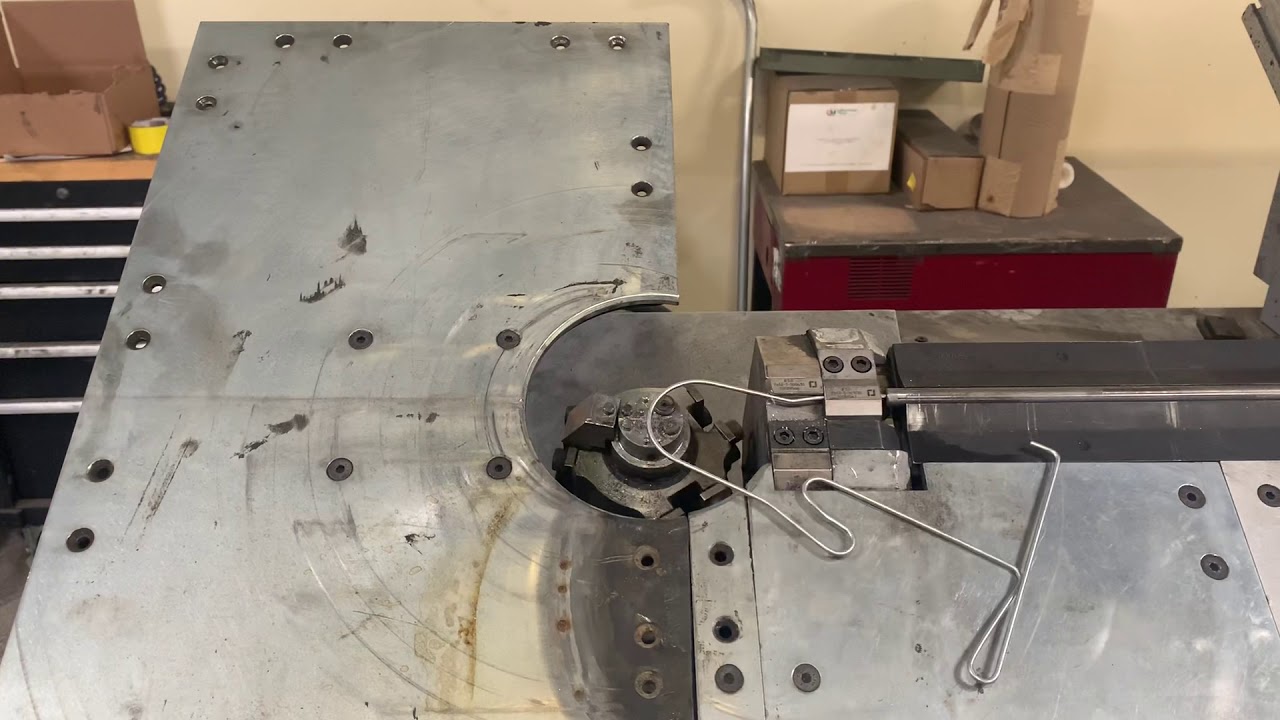 Wire bending on Wafios BM 30 at Artsons Wire - YouTube