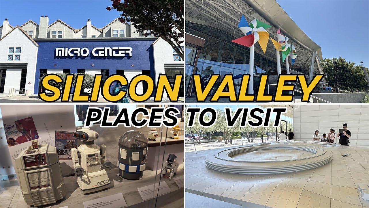 SILICON VALLEY California Tech Tour Vlog: Google | Apple | Computer ...
