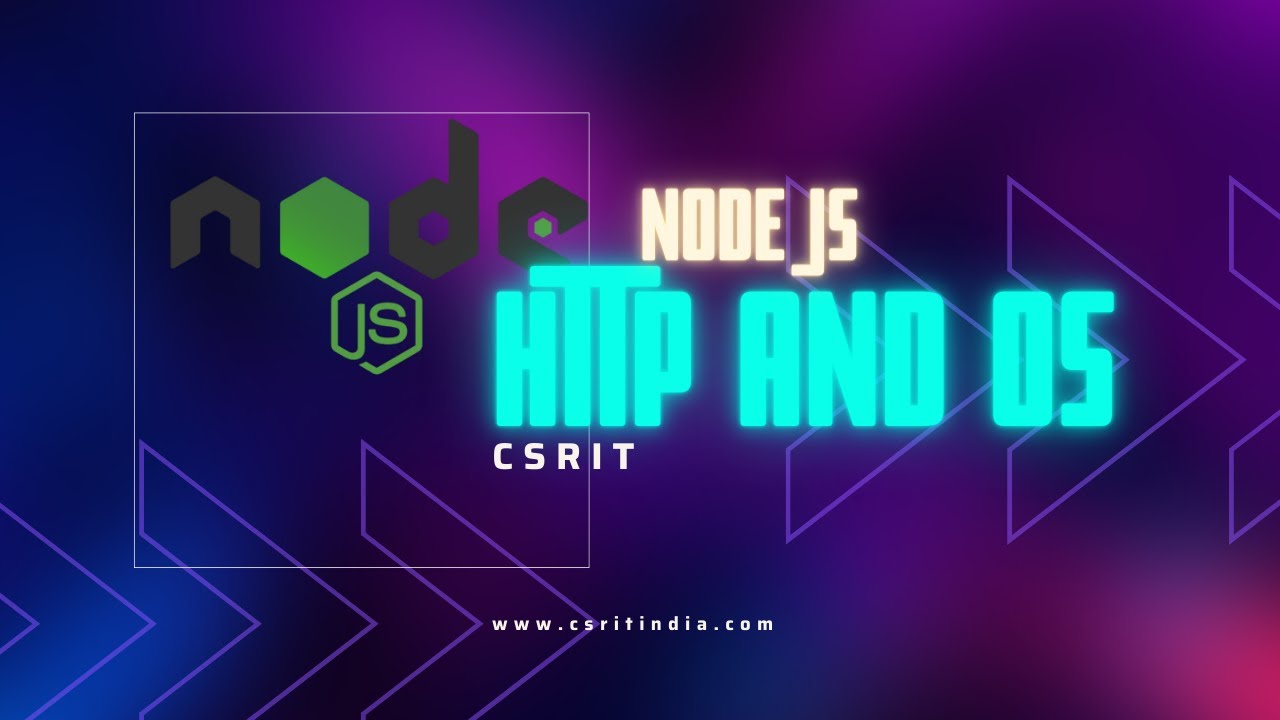 OS Modules And HTTP Server In Node Js | CSRIT India | - YouTube