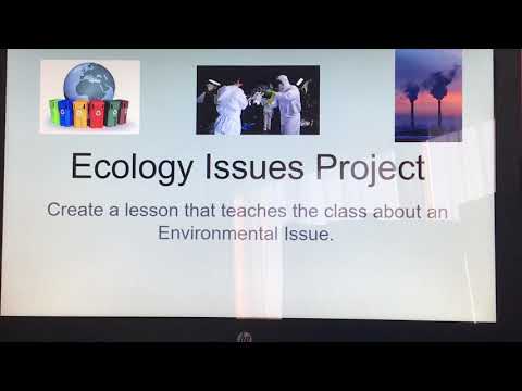Online Learning: Ecology Issues Project - YouTube