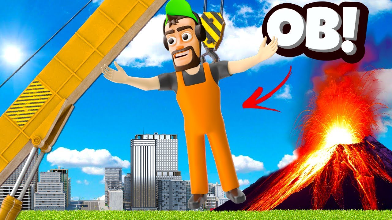 I Put My Friend Into a VOLCANO in Construction Simulator Game! - YouTube