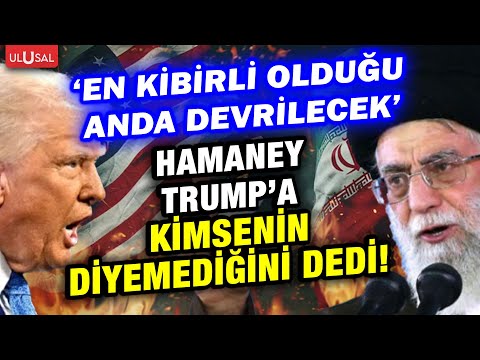 İran dini lideri Ayetullah Hamaney'den Trump'a salvolar! \