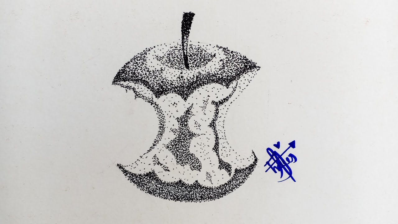 Black And White Pointillism Pointillism Stippling Art
