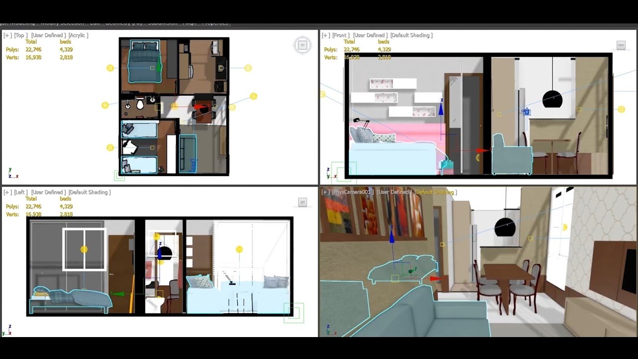 3D MAX Start. 3-dars. Selection, Move, Rotate, Scale - YouTube