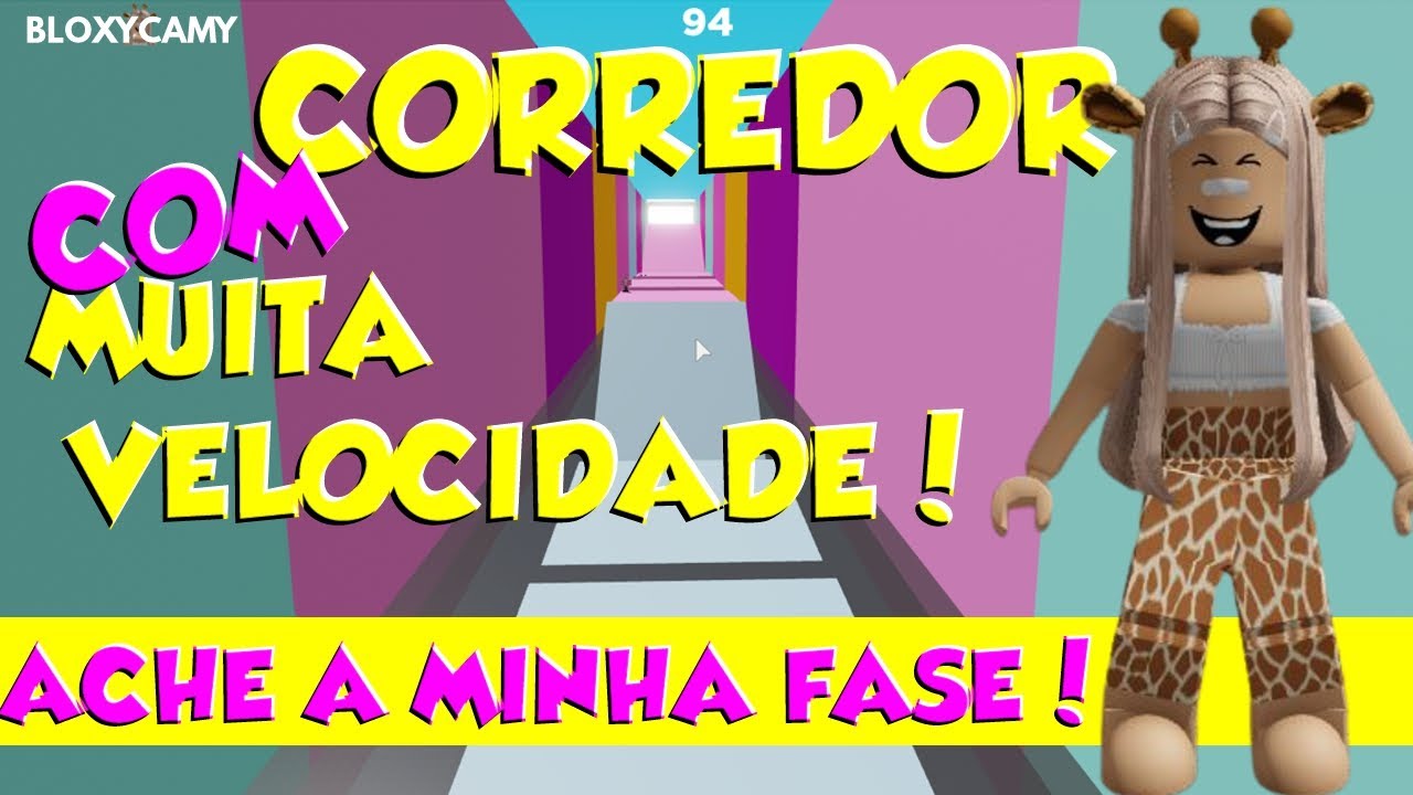 *UM CORREDOR EM ALTA VELOCIDADE!* Procurando MINHA FASE nesse JOGO DIVERTIDO no ROBLOX - YouTube