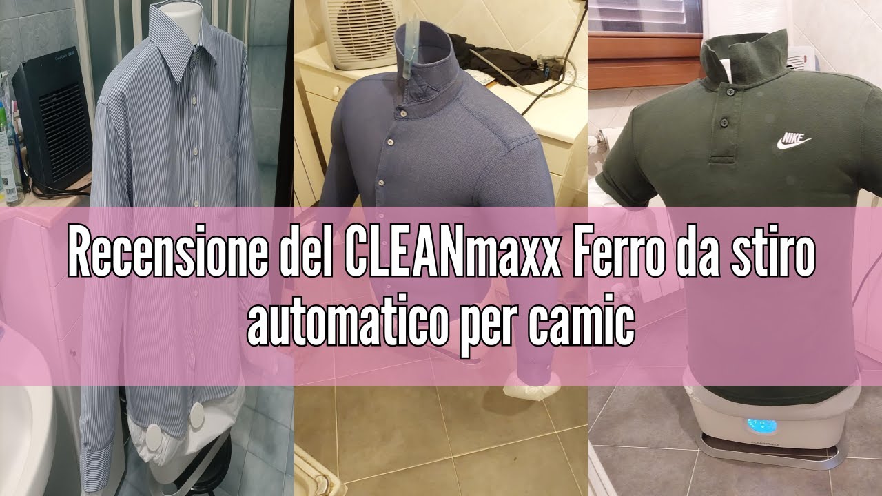 Recensione del CLEANmaxx Ferro da stiro automatico per camicie PRO ...