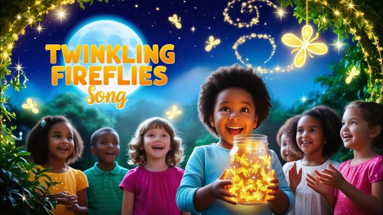 Twinkling Fireflies Song | Magical Fireflies Rhyme for Kids | Kids ...
