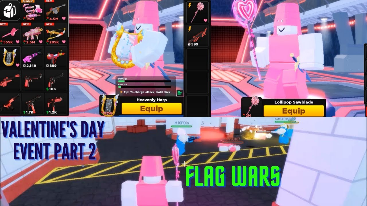 Valentine's Day Event Part 2 Update in Flag Wars Roblox - YouTube