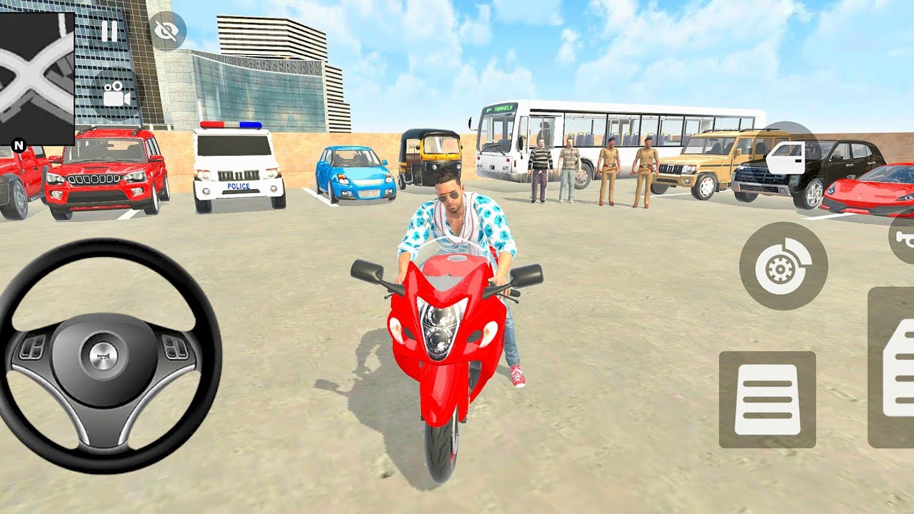 😱 Franklin parked NPC vehicles inside the police station 🤩 Best mobile ...