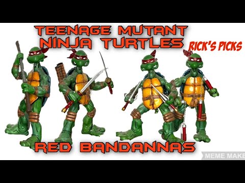 Review: NECA Teenage Mutant Ninja Turtles comic figures ( red bandanna ...