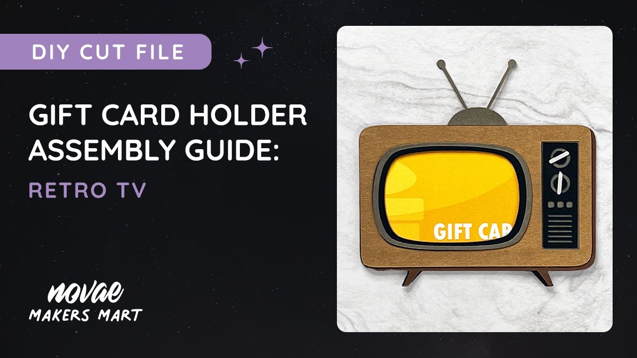 Retro TV Gift Card Holder SVG | DIY Vintage TV Gift | Fun Nostalgic ...