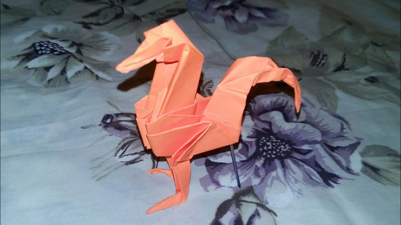 How to make a paper hen easy origami/step by step/paper hen/paper craft ...