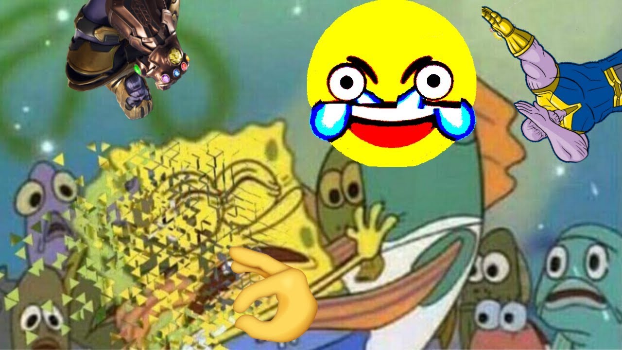 SPONGEBOB'S CLONE GETS SNAPPED AWAY BY THANOS!!! - YouTube