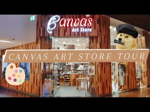 canvas art store tour at dubai mall - YouTube