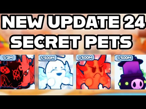 How To Hatch Update 24 Secret Pets in BGSI | Roblox Bubble Gum ...