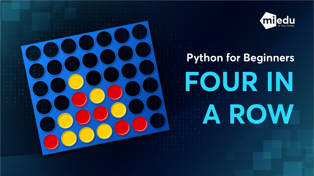 [Python project] Four in a row game - YouTube
