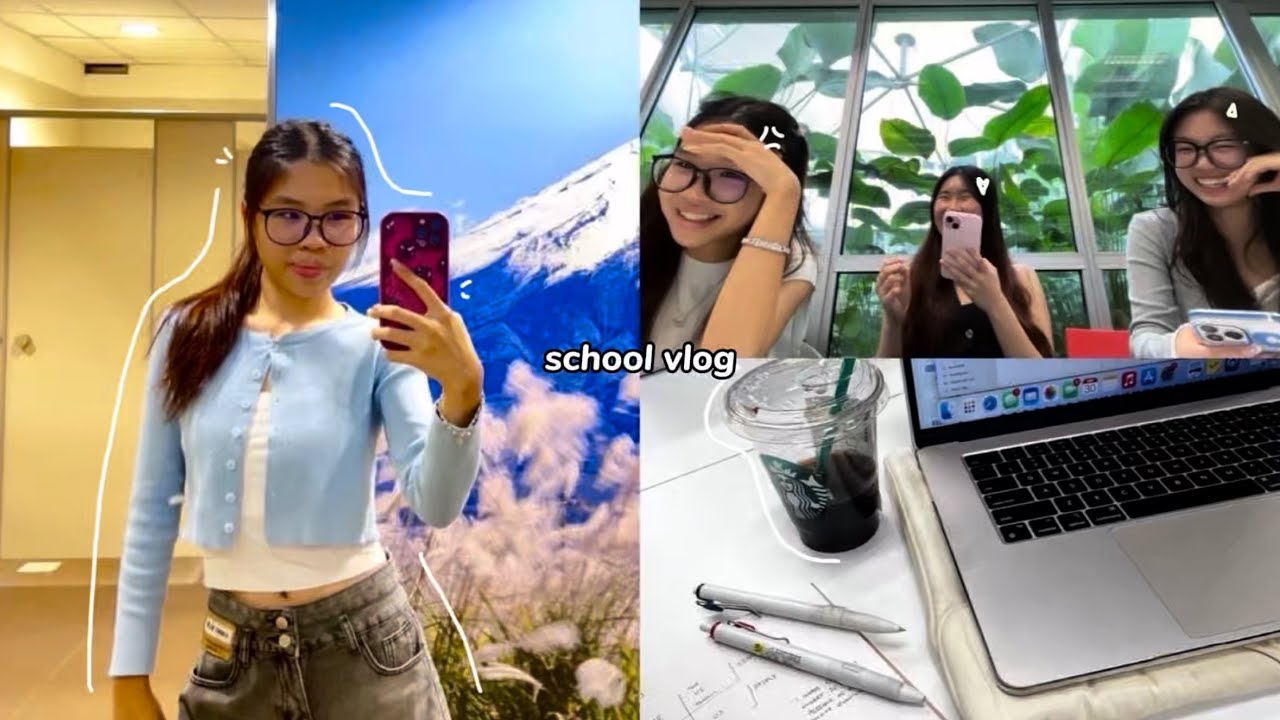 school week vlog 📚: new school term , presentation , work , lots of ...