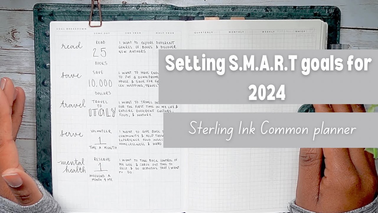 2024 Goal Setting & Tracking in the Sterling Ink Common Planner | Plan ...